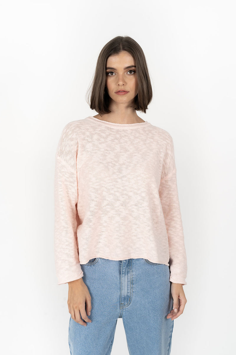 Sofia Sweater - Peach | Humidity Lifestyle – Eumundi Style