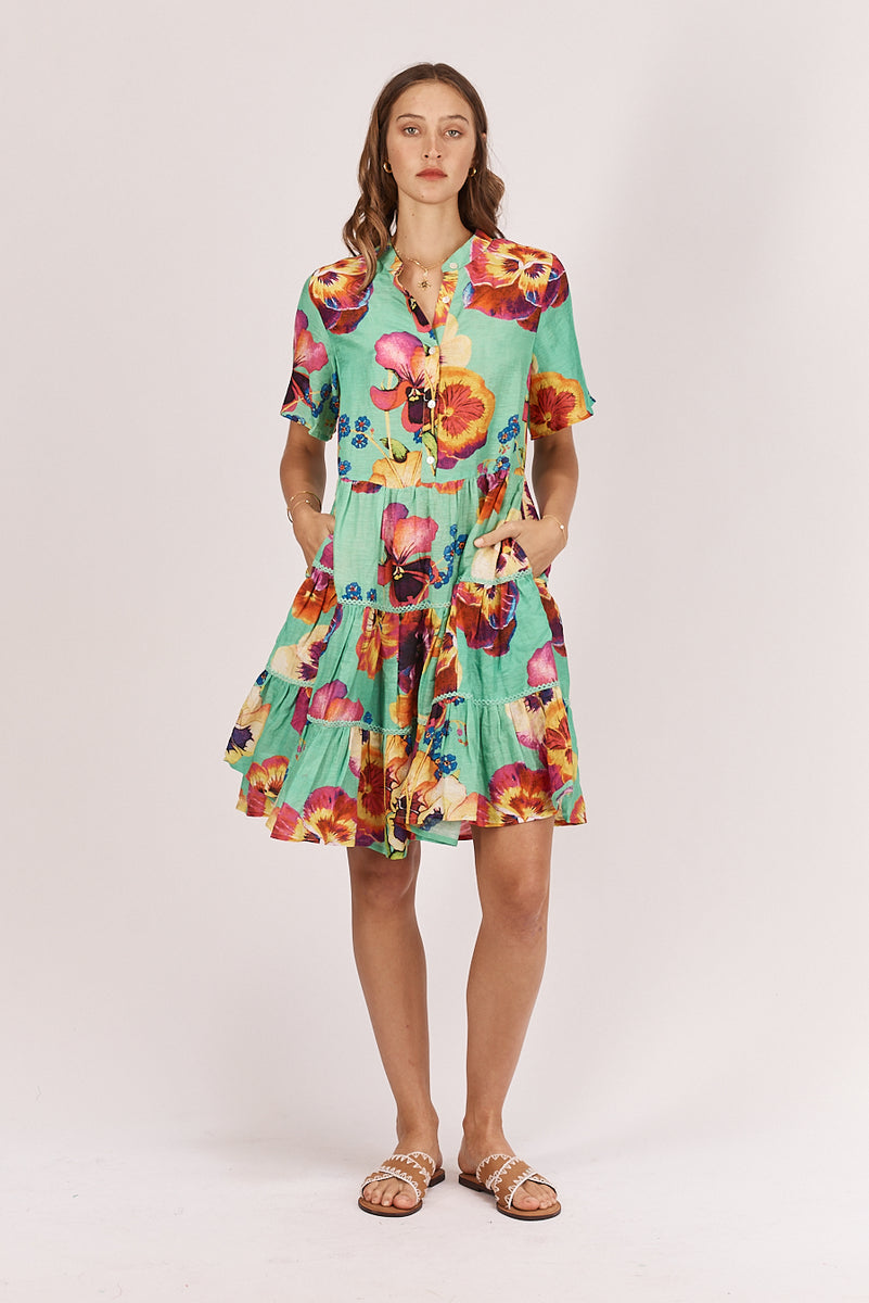 Violet Mini Dress - Multi – Eumundi Style