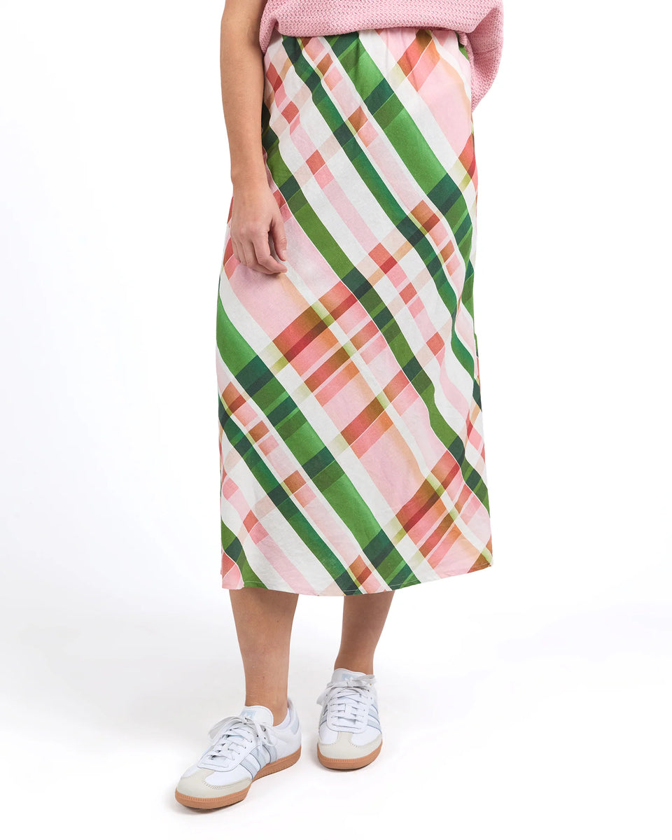 Bree Check Skirt - Multi Check | Elm Lifestyle – Eumundi Style