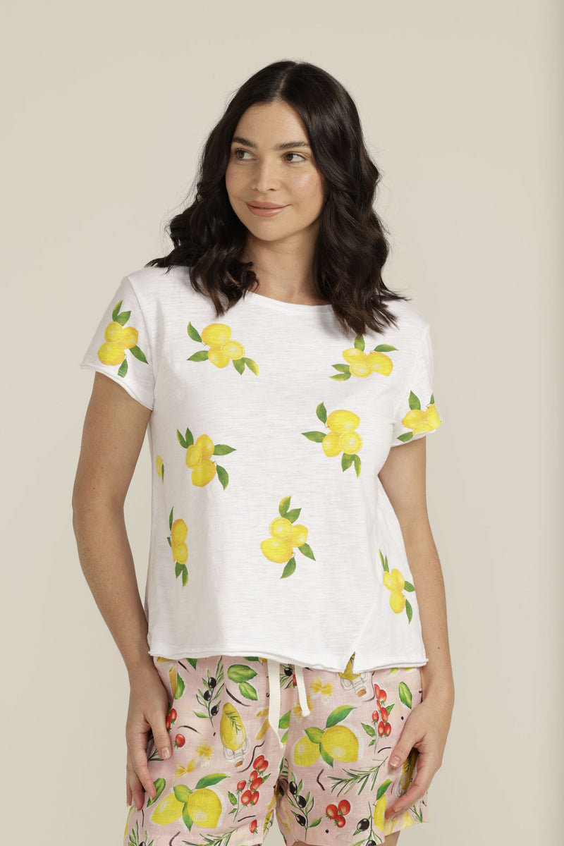 Lemon Print Tee – Eumundi Style