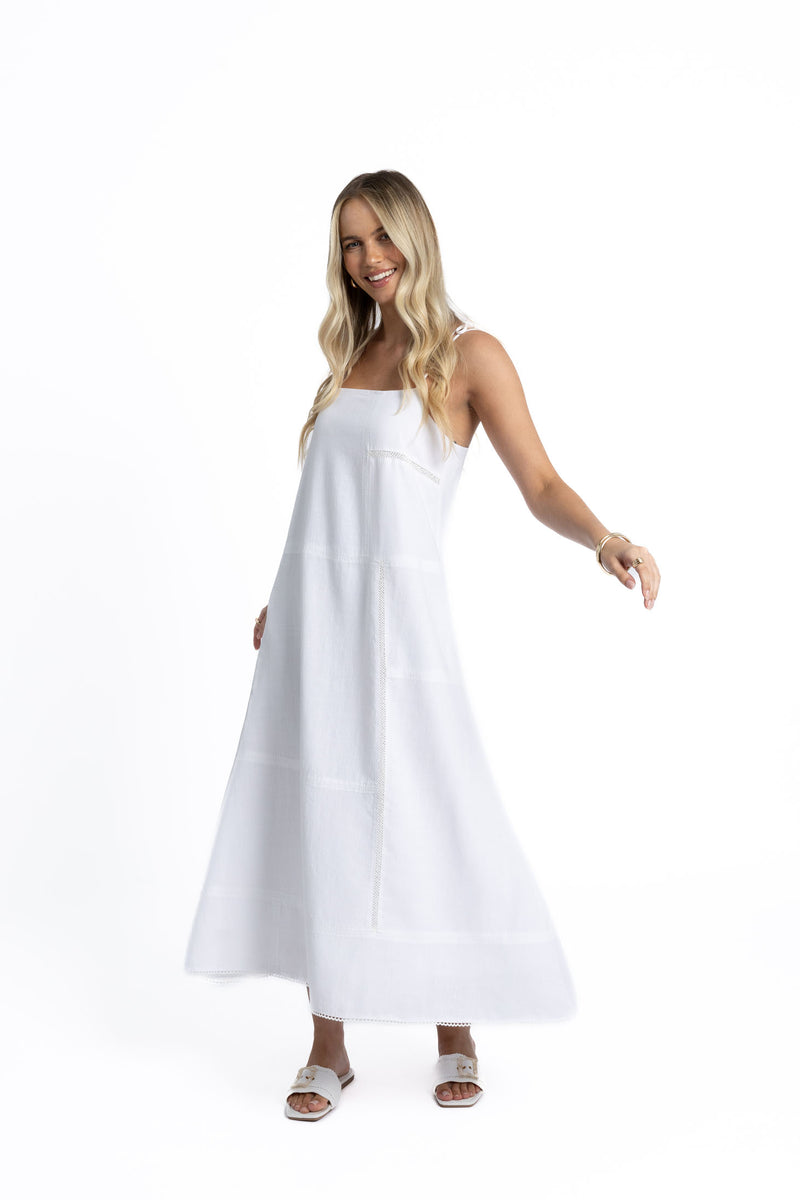 Millie Dress - White – Eumundi Style