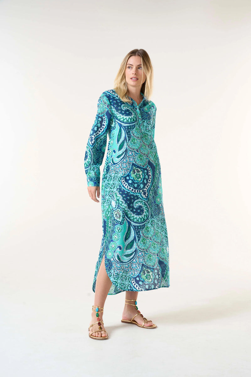 Long Gilli Dress Brazil Blue | OneSeason – Eumundi Style