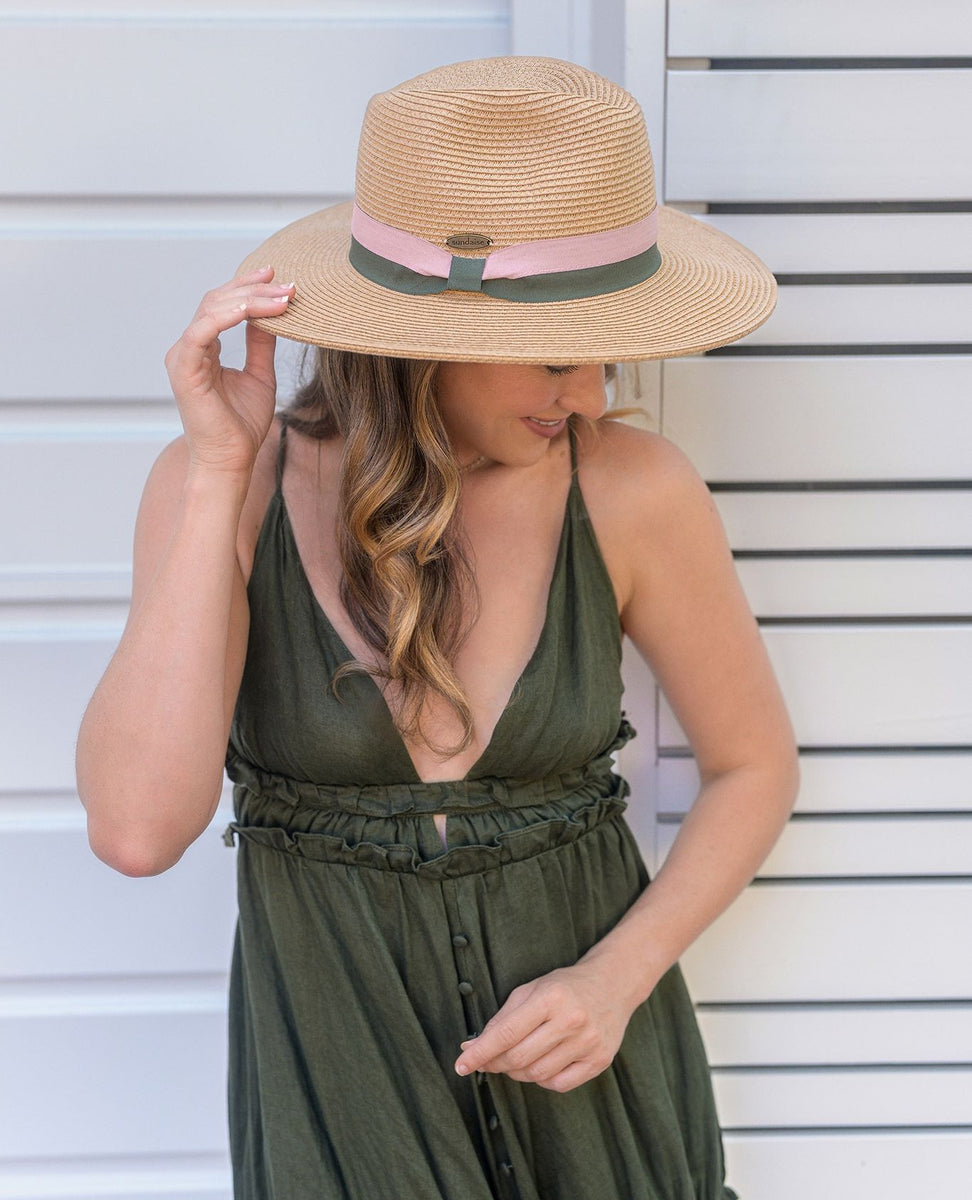 Sunny Panama – Ribbon Blush Olive – Eumundi Style