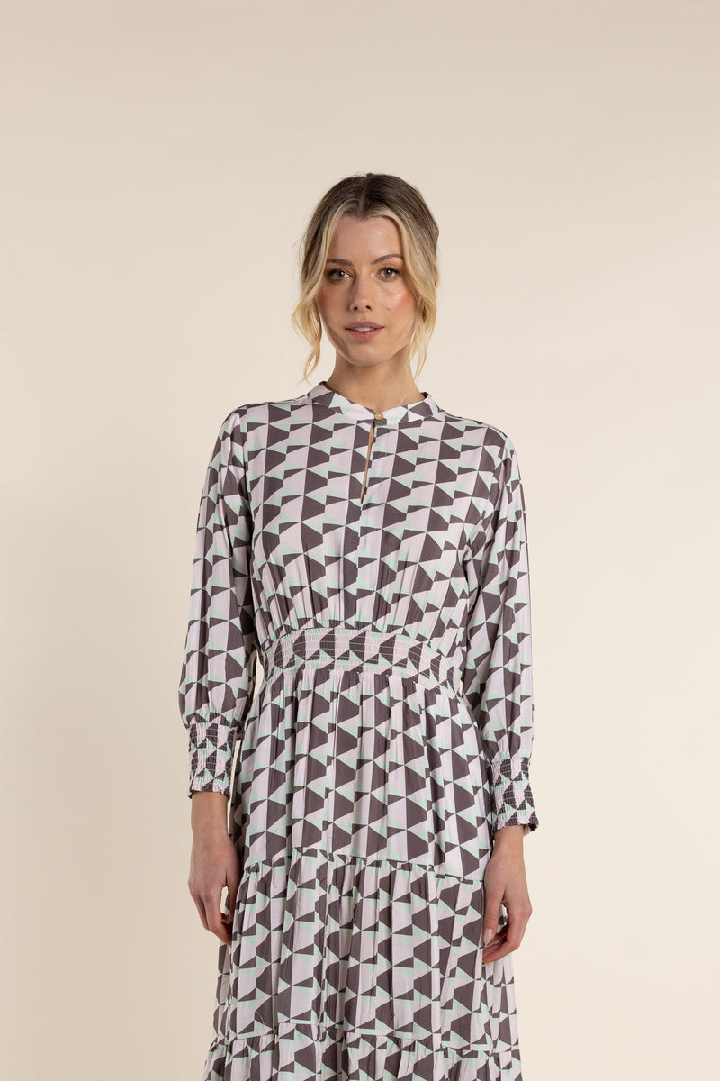 Triangle Print Dress - Clove – Eumundi Style