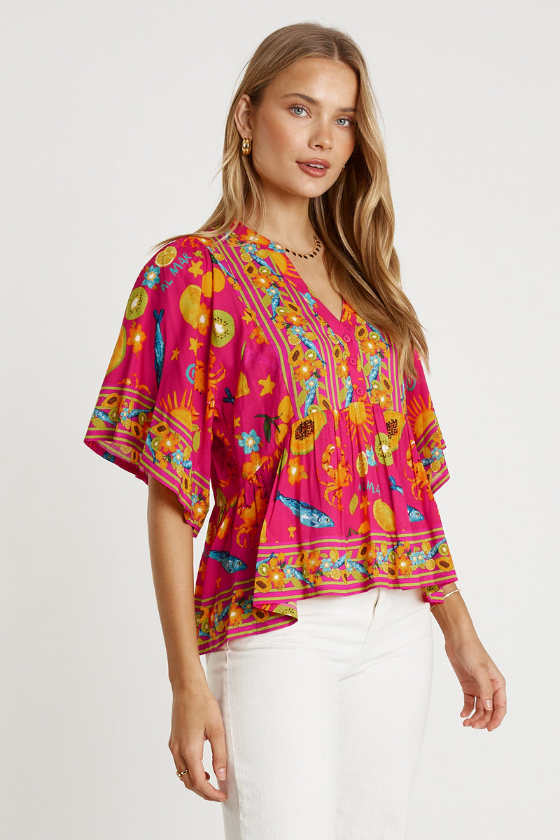 Aliyah Top Pink – Eumundi Style