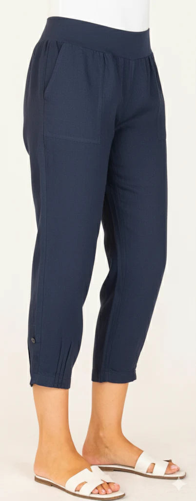 Lux Lucy Tuck Pant - Navy – Eumundi Style